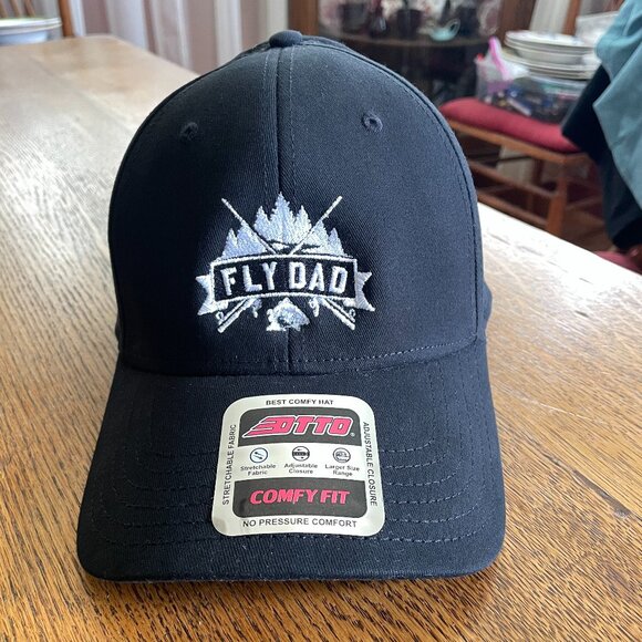 OTTO | Accessories | Mens Fly Dad Black Hook And Loop Baseball Hat Cap ...